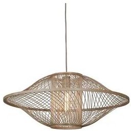 GOOD & MOJO Hängeleuchte "MENDOZA", beige (natur), 1, Ø 70cm H: 30cm, Leuchten