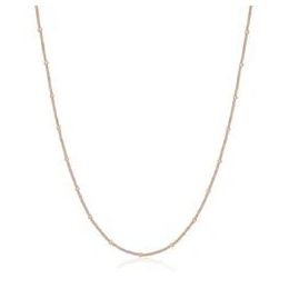 Kette ohne Anhänger Elli "Kugelkette Silberkette Fein 925 Silber" Gr. 55, rosa (rosegold), Halsketten, 55, ohne Stein, Silber 925 (Sterlingsilber), L: 45