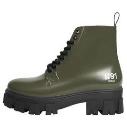 Schnürboots N91 "Style Choice NN", Damen, Gr. 39, grün, Leder, Schuhe