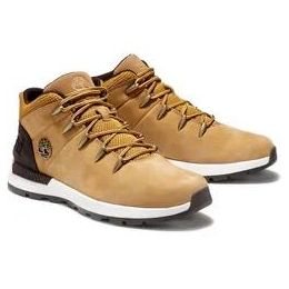 Schnürboots Timberland "SPRINT TREKKERMID LACE UP SNEAKER", Gr. 43, bunt (wheat, dunkelbraun), Leder, Synthetik, Schuhe, Winterschuhe, Sneakerboots, Winterboots, Topseller