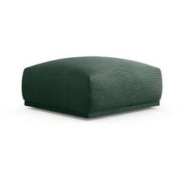 Hocker Trendmanufaktur "Braga, mit hochwertigem Kaltschaum, quadratisch, in Cord erhältlich", grün (winter moss), B:85 H:42 T:85, 88% Polyester, 12% Polyacryl, Hocker, moderner Polsterhocker, 85/42/85 cm (B/H/T)