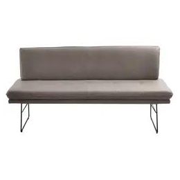 K+w Komfort & Wohnen Polsterbank K+W KOMFORT & WOHNEN, braun (sattel), B:172cm H:87cm T:65cm, Sitzbänke, Polsterbank in Spitzkissenoptik, Sitzsteppung, in 2 Größen wählbar
