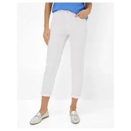 5-Pocket-Hose Brax "Style MARY S", Damen, Gr. 42L84, Langgrößen, weiß, 78% Baumwolle, 19% Lyocell, 3% Elasthan, Hosen