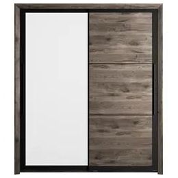 Kleiderschrank GAMI "Kleiderschrank 2 Türen, Kinderkleiderschrank", braun (eiche braun), B:191cm H:220cm T:63cm, Spanplatte, Schränke, Kinderkleiderschrank Kinderschrank, In 2 Farben erhältlich