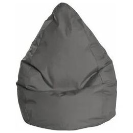 Sitzsack SITTING POINT "BRAVAL L", grau (anthrazit), B:70cm H:90cm T:70cm, Polyester, Polystyrol, Sitzsäcke