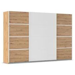 Kleiderschrank Rauch "Schwebetürenschrank OTTO ́s Choice Garderobe Schrank TOP ANGEBOT Avola", weiß (eiche artisan, alpinweiß, leisten weiß), B:315cm H:229cm T:62cm, Holzwerkstoff, Schränke, mit eleganten Zierleisten in Chrom, Schwarz oder Weiß MADE IN GERMANY