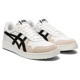 Sneaker asics SPORTSTYLE "JAPAN S", Gr. 46,5, schwarz-weiß (weiß, schwarz), Leder, Synthetik, Sportlich, Schuhe Skaterschuh Herrenschuh Sneaker Sneaker low Retrosneaker