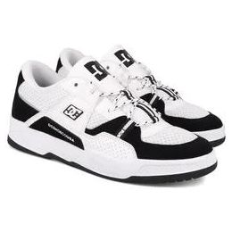 Sneaker DC Shoes "Construct", Gr. 11,5(45), schwarz-weiß (schwarz, weiß), 54.6% Leder, 20.9% Synthetikmaterial, 25.5% Polyester, Schuhe