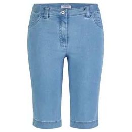 Bermudas KjBRAND "Betty", Damen, Gr. 46, N-Gr, blau (denim bleached), Denim/Jeans, Obermaterial: 71% Baumwolle, 25% Polyester, 4% Elasthan, unifarben, Casual, regular fit, Hosen, mit Taschen
