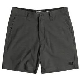 Bermudas Billabong "Crossfire", Kinder, Gr. 14(155-164cm), grau (asphalt), 64% Polyester, 22% Baumwolle, 8% Elasthan, 6% Nylon, Hosen