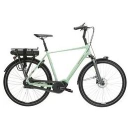 E-Bike KROSS "E-Citybike Sentio Hybrid 4.0 28 Zoll grün" Gr. 61, grün (grün, schwarz), Elektrofahrräder, 61cm, 28 Zoll (71,12cm), Pedelec, Elektrofahrrad für Damen und Herren