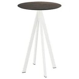 Klapptisch Essentials "Infinity", weiß (weiß, riverwashed wood, weiß), B:70cm H:109,2cm T:70cm, Stahl/HPL Tischplatte, Tische, in verschiedenen Ausführungen
