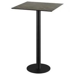 Klapptisch Essentials "Urban", schwarz (schwarz, midnight marble, schwarz), B:70cm H:109,2cm T:70cm, Pulverbeschichteter Stahl, Tische, in verschiedenen Ausführungen
