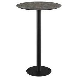 Klapptisch Essentials "Urban", schwarz (schwarz, galaxy marble, schwarz), B:70cm H:109,2cm T:70cm, Pulverbeschichteter Stahl, Tische, in verschiedenen Ausführungen