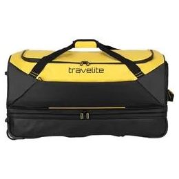 Reisetasche Travelite "BASICS L, verschiedene Ausführungen und Farben", Gr. B/H/T: 70cm x 38cm x 45cm 45cm, gelb, Tarpaulin, Taschen, Freizeittasche Sporttasche wasserabweisend Kantenschutz