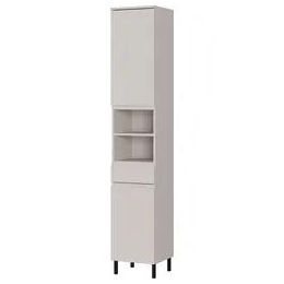 Hochschrank Germania "Scantic", braun (kaschmir), B:34cm H:190cm T:34cm, MDF, Spanplatte, Schränke, mit griffloser Optik