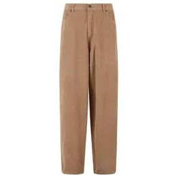 Stoffhose Urban Classics "Urban Classics Herren 90 ́s Corduroy Pants", Herren, Gr. 38, Normalgrößen, beige (unionbeige), 100% Baumwolle, unifarben, oversize, Hosen
