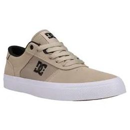 Sneaker DC Shoes "Teknic", Gr. 7(39), tan, gum, Obermaterial: Leder (Kuh) / Futter: Textil / Außensohle: Gummi, Schuhe