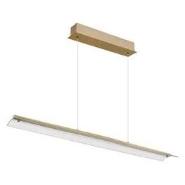 Globo LIGHTING LED-Hängeleuchte "MURIELLA", gold (messingfarben matt), 1, H: 150cm, 1 Stk., Leuchten, Höhenverstellbar, Esstisch, Esszimmer, Besprechungstisch
