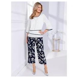Schlupfbluse Classic Basics, Damen, Gr. 46, weiß, 100% Polyester, unifarben, Rundhals, Blusen