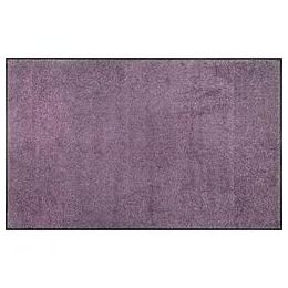 Fußmatte "Trend Uni, Schmutzfangmatte, waschbar", lila, B:75cm H:9mm L:120cm, Kunstfaser, wash+dry BY KLEEN-TEX, Teppiche, rutschhemmend, In- und Outdoor geeignet, auch als Läufer erhältlich