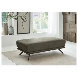 Hocker DIE PLANBAR "PN-EM22041", grün (olive), B:133 H:45 T:72, Hocker, Polsterhocker, hochwertige Kaltschaumpolsterung, stylische Metallfüße