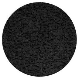Frühstücksteller Seltmann Weiden "Life Fashion", schwarz (glamorous schwarz), B:22,5cm H:2,2cm L:22,5cm T:22,5cm Ø:22,5cm, Porzellan, Speiseteller, Teller rund 22,5 cm