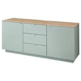 TV-Schrank Innostyle "Core, TV-Sideboard Stellmaß B/H/T 180x77x44 cm", grün (schilfgrün), B:180cm H:77cm T:44cm, FSC-zertifizierter Holzwerkstoff, Schränke, TV-Sideboard mit 2 Holztüren und 3 Schubkästen