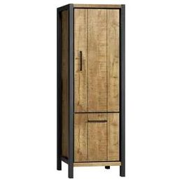 Mehrzweckschrank OMG DESIGN "Ocean, Vitrine, Wohnzimmerschrank", gelb (mango), B:70cm H:200cm T:48cm, Melamin, Schränke, mit Soft-Close, in zwei Breiten