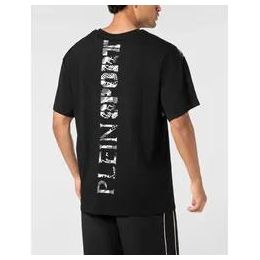 T-Shirt Plein Sport "Tiger", Herren, Gr. S, 02, schwarz, Obermaterial: 100% Baumwolle, Shirts
