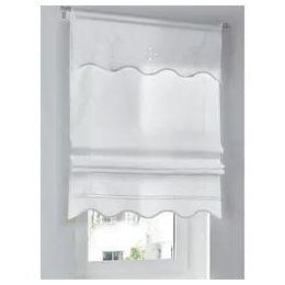 Raffrollo Heine HOME Gr. 5, weiß, B:120cm H:130cm, Raffrollos