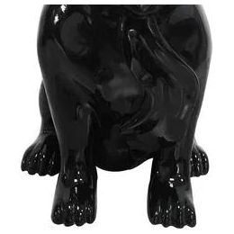 Skulptur Kayoom "Skulptur Bulldog 125", schwarz, B:27cm, Dekofiguren, Coole Bull-Dog Skulptur aus langlebigem Kunstharz und Steinpulver