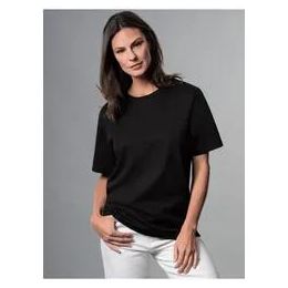T-Shirt TRIGEMA "TRIGEMA Heavy Oversized T-Shirt", Damen, Gr. XL, schwarz, 100% Baumwolle, Casual, Shirts