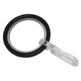 Gardinenring Gardinia "Chicago" Gr. 1, schwarz, Ø:2cm, Metall, Gardinenbefestigungen, Serie Einzelprogramm Chicago Ø 20 mm