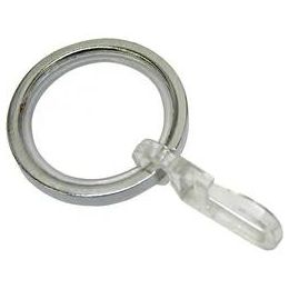 Gardinenring Gardinia "Chicago", grau (chromfarben), Ø:2cm, Metall, Gardinenbefestigungen, Serie Einzelprogramm Chicago Ø 20 mm