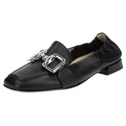 Högl Slipper HÖGL "Högl Slipper Leder", Damen, Gr. 37,5, schwarz, Leder, Schuhe