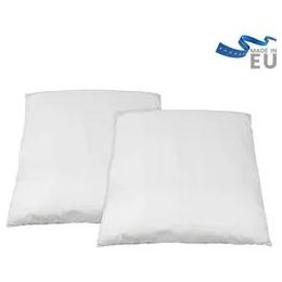 Microfaserkissen Beco "MF 50 glatt", weiß, B:40cm L:40cm, Obermaterial: 100% Polyester, Kopfkissen, Kissen Set in 4 Größen