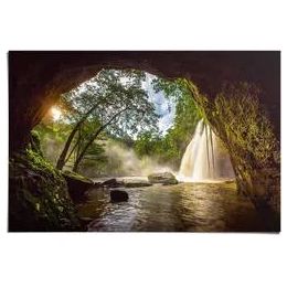 Poster Reinders "Natur Grotte", grün (farbe bild(er): grün), B:91,5cm H:61cm, Papier, Bilder