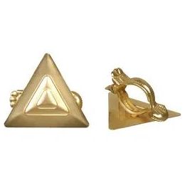 Dekoklammer Liedeco "Grafik", gold (goldfarben), 2, Metall, Gardinenbefestigungen, für Gardinen, Vorhänge