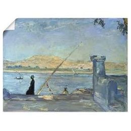 Kunstdruck Artland "Morgen bei Luxor. 1914", blau (farbe bild(er): blau), B:40cm H:30cm T:0,1cm, Papier, Bilder, als Leinwandbild, Wandaufkleber oder Poster in versch. Größen