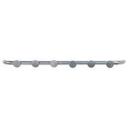 Garderobenleiste SPINDER DESIGN "RETRO 6 Wandgarderobe", groovy chrome, B:75 H:4,5 T:9,6, Garderobenhalter