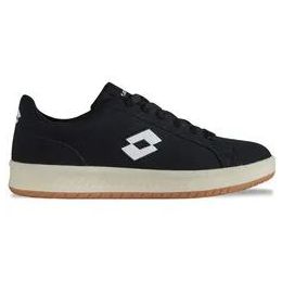 Sneaker Lotto, Gr. 38, weiß (schwarz, weiß), Synthetik, Sportlich, Schuhe, - mit bequem gepolsterter Schaftkante