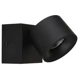 Globo LIGHTING LED Wandstrahler "RAE", schwarz (schwarz matt), 1, 1 Stk., Leuchten, Wandspot, Flur, Wohnzimmer, Arbeitszimmer