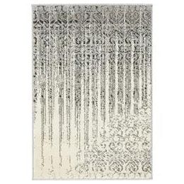 Teppich "Good Times, LAGERRÄUMUNG", grau (grau, elfenbeinfarben), B:66cm H:13mm L:91cm, Polypropylen (PP), MyFlair MÖBEL & ACCESSOIRES, Teppiche, Kurzflor, gewebt, Ornamente, Vintage-Optik
