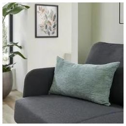 Dekokissen ANDIAMO "Cord Kissen Emy, Kissenhülle mit Füllung", grün (salbei, cord unifarben), B:50 H:12 L:30, Polyester, Dekokissen_Sitzkissen_Kissenhüllen, Sofakissen, eckig, 40x40 oder 30x50 cm, auch als 4er Set erhältlich