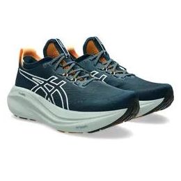 Laufschuh asics "GEL-NIMBUS 27 TR", Gr. 49, beige (nature bathing, tranquil teal), Textil, Sportlich, Schuhe