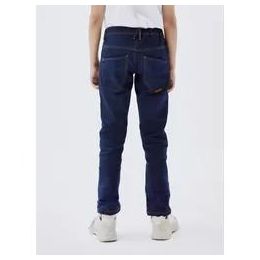 Slim-fit-Jeans name it "NKMRYAN SLIM SWE JEANS 6116-TH NOOS", Jungen, Gr. 146, N-Gr, blau (dunkelblau denim kids), Denim/Jeans, Obermaterial: 70% Baumwolle, 27% Polyester, 3% Elasthan, unifarben, Casual, slim fit, Jeans