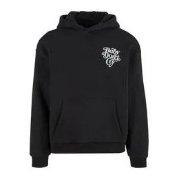Kapuzensweatshirt "Upscale by Mister Tee Baby Don‘t Cry Fluffy Hoody", Herren, Gr. M, schwarz, 70% Baumwolle, 30% Polyester, UPSCALE BY Mister Tee, bedruckt, Sweatshirts