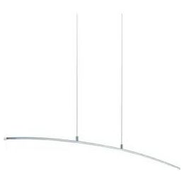Eglo Hängeleuchte "LASANA Pendellampe, Alu,Stahl und Kunststoff, Wohnzimmerlampe, Lampe", weiß (weiß, chromfarben), 1, Leuchten, Hängeleuchte, Esstischlampe, L90 x H100, chrom, weiß, 15W inkl.