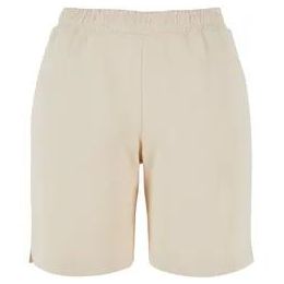 Sweatshorts Urban Classics "Urban Classics Damen Ladies Organic Terry Bermuda Pants", Damen, Gr. XS, US-Größen, beige (sandweiß), 100% Baumwolle, unifarben, normal, Hosen